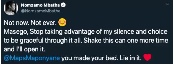 Nomzamo Mbatha at one time dated Maps Maponyane who is a media ...