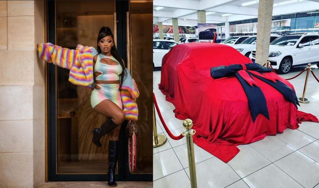 In Pictures: 23-year-old Kamo Mphela buys a new R2 million car, as she ...