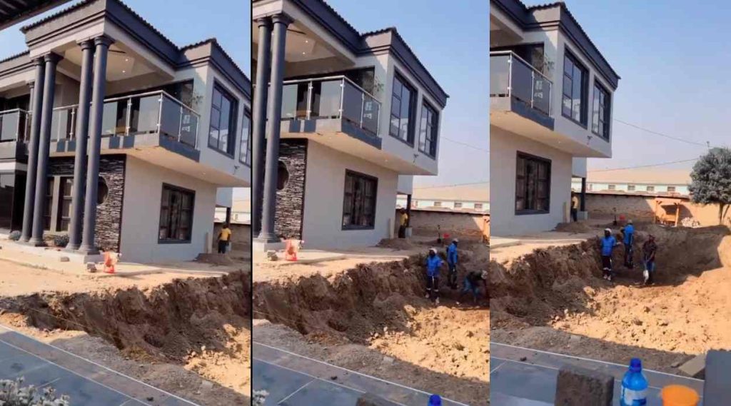 Watch: King Monada constructs a swimming pool for his R5 million ...